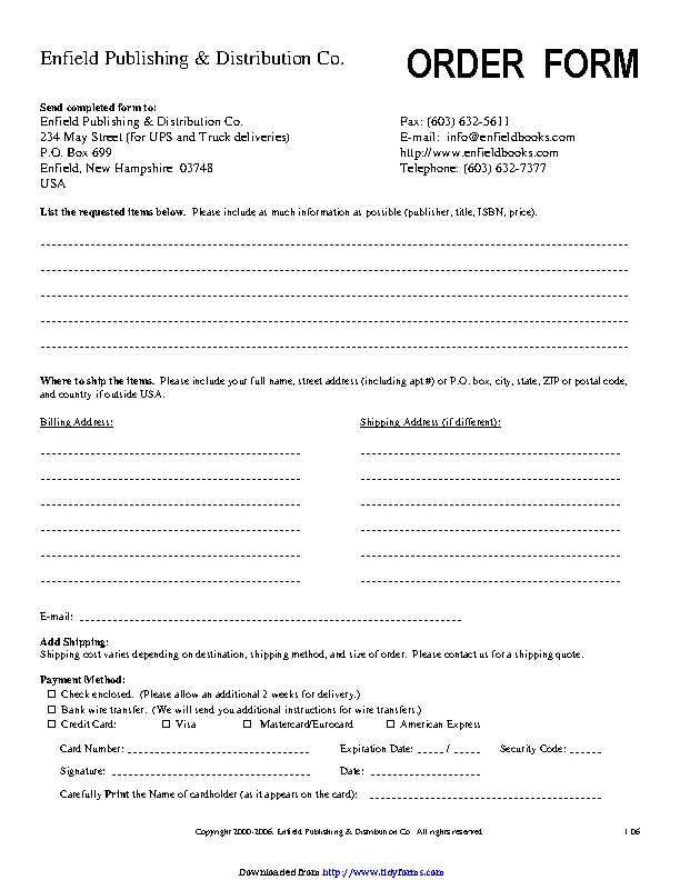 Order Form 2 - PDFSimpli