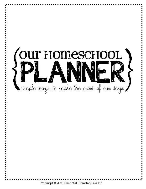Our Home School Day Planner - PDFSimpli
