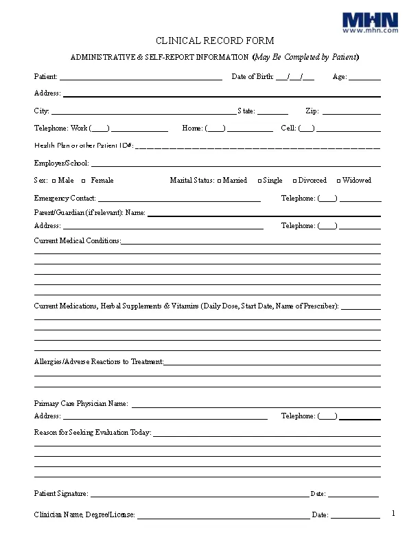Patient Progress Note Template PDFSimpli