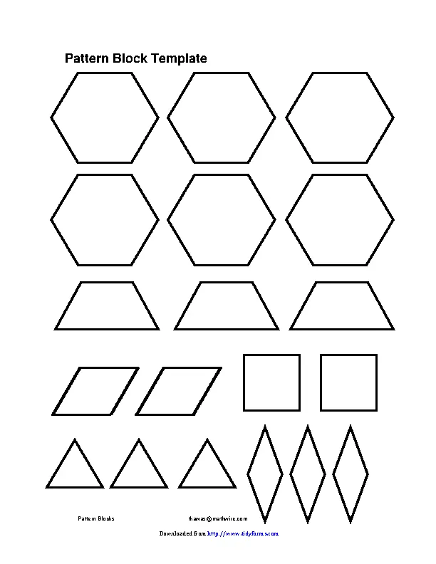 Pattern Block Template 3 - PDFSimpli