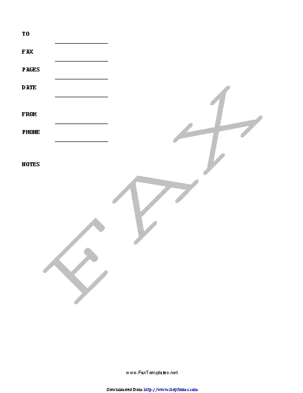 Personal Fax Cover Sheet 1 - PDFSimpli
