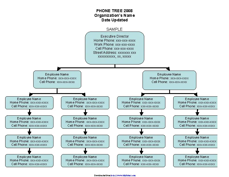 Phone Tree Template 2 - PDFSimpli