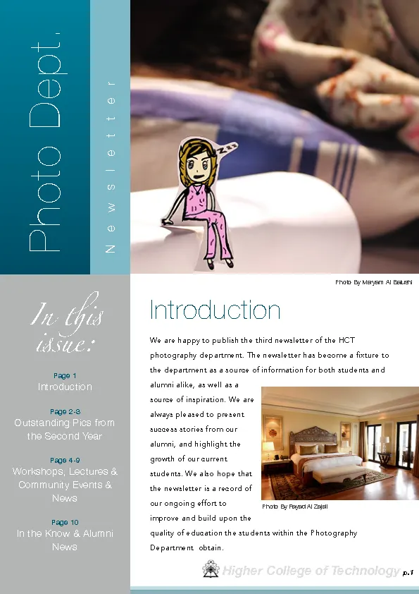 Photography Department Newsletter - PDFSimpli