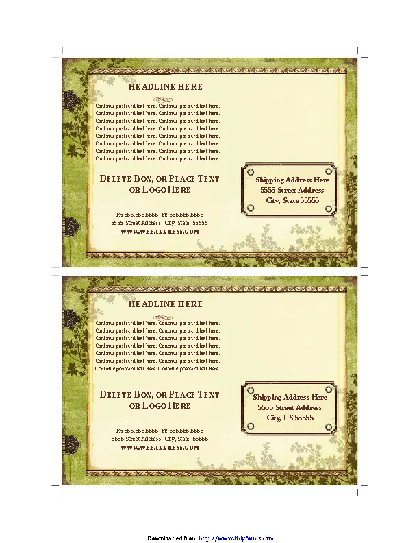 Postcard Template 3 - PDFSimpli