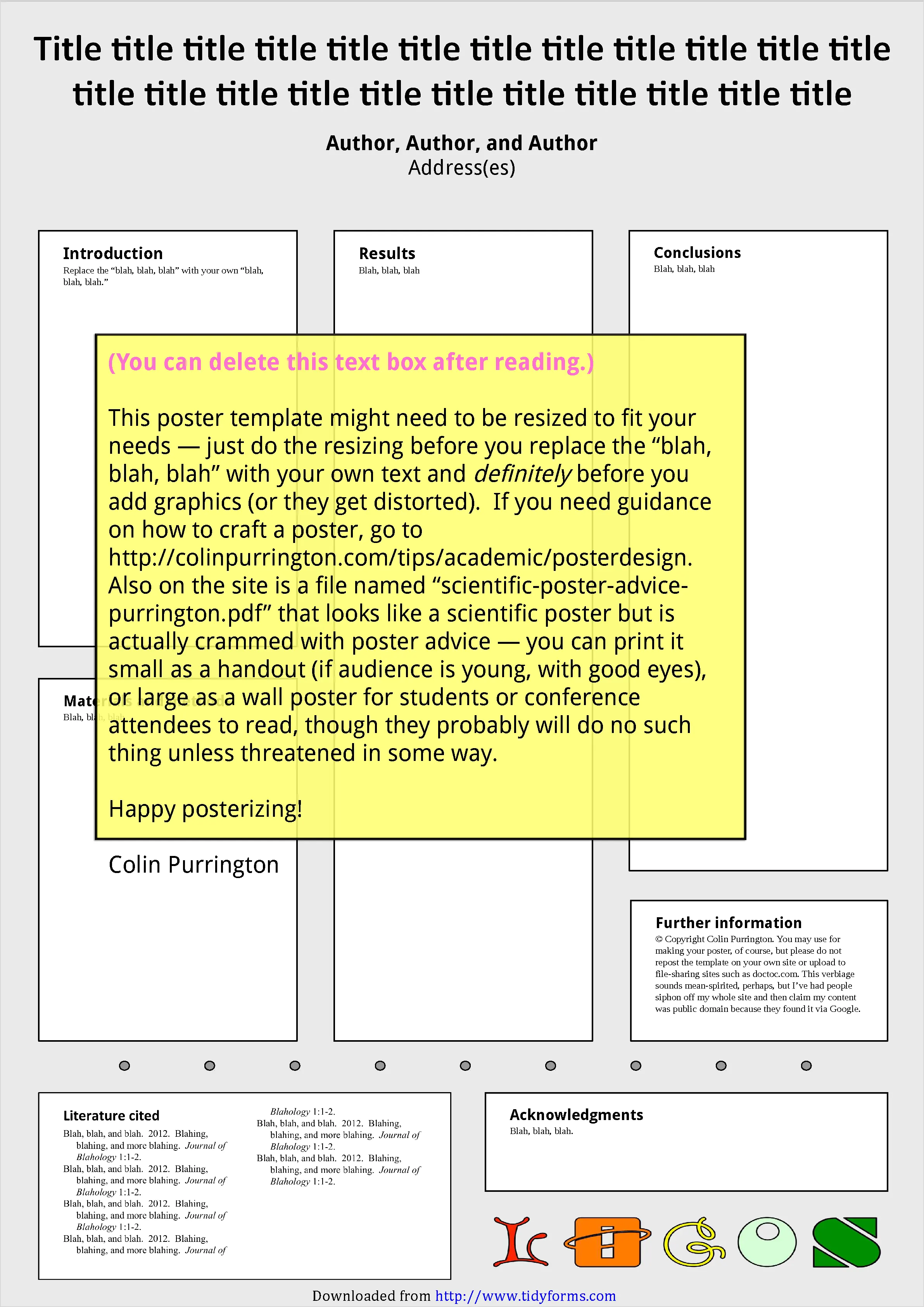 Poster Template Vertical - PDFSimpli