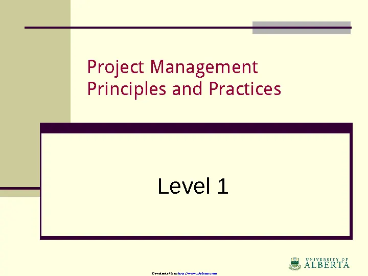 Project Management Principles And Practices - PDFSimpli