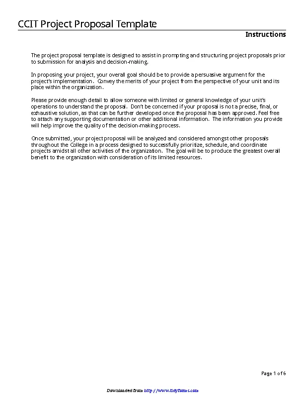 Project Proposal Template 2 - PDFSimpli