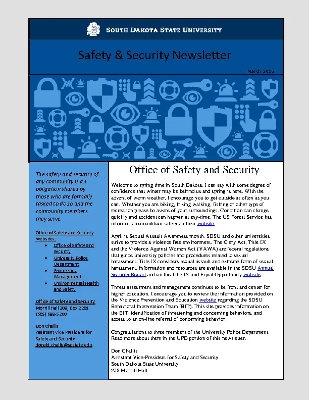 Safety And Security Newsletter - PDFSimpli