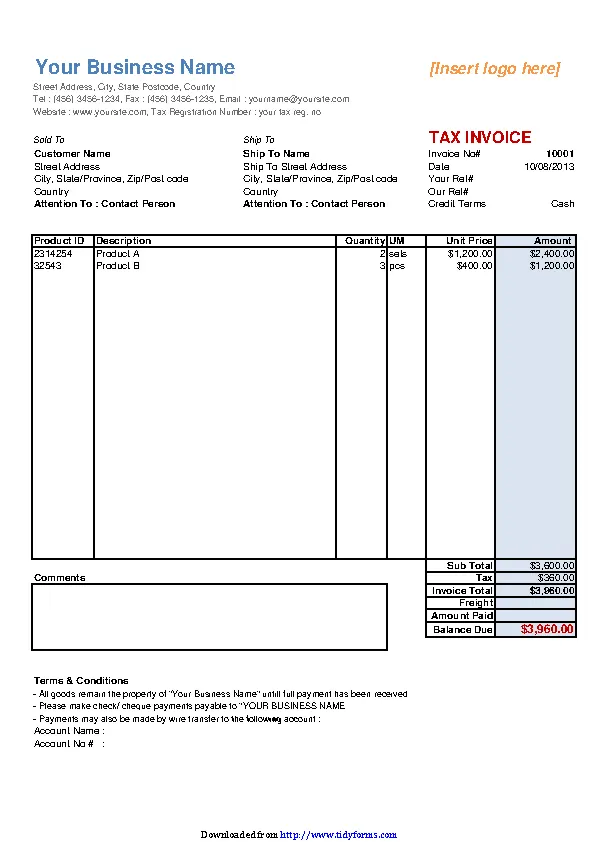 Sales Invoice 3 - PDFSimpli