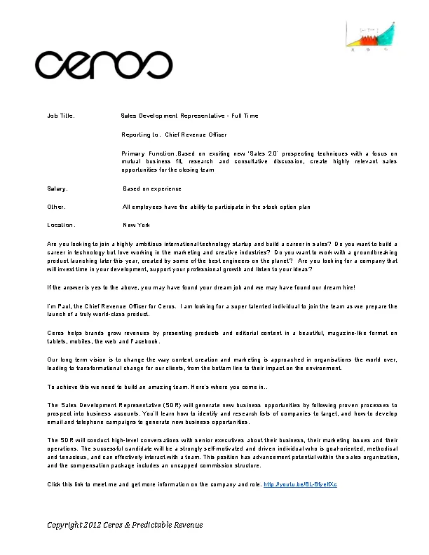 Sales Manager Job Description Template PDFSimpli