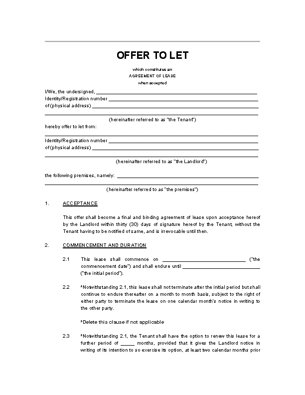 Sample Apartment Rental Lease Agreement - PDFSimpli