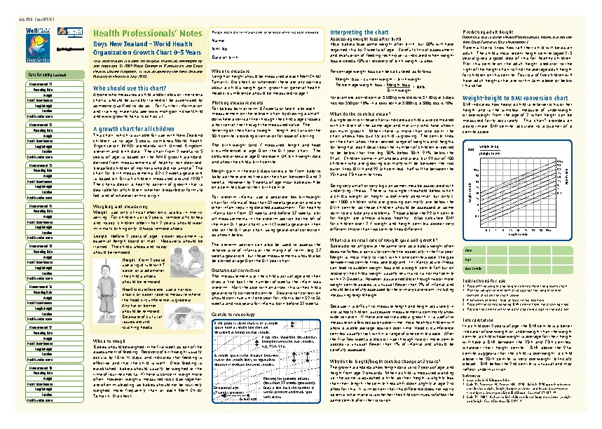 Sample Baby Weight Chart By Month - PDFSimpli