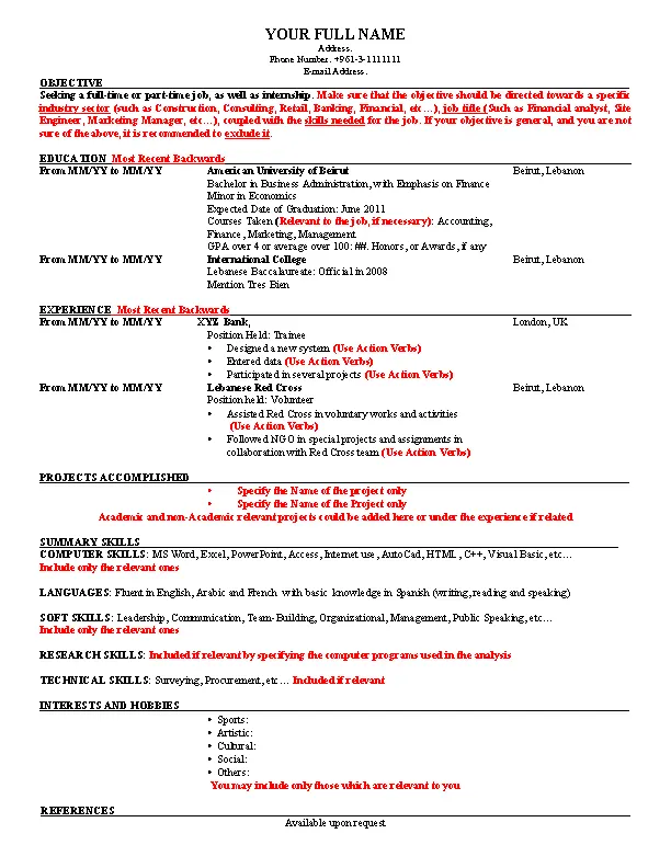 Sample Resume - PDFSimpli