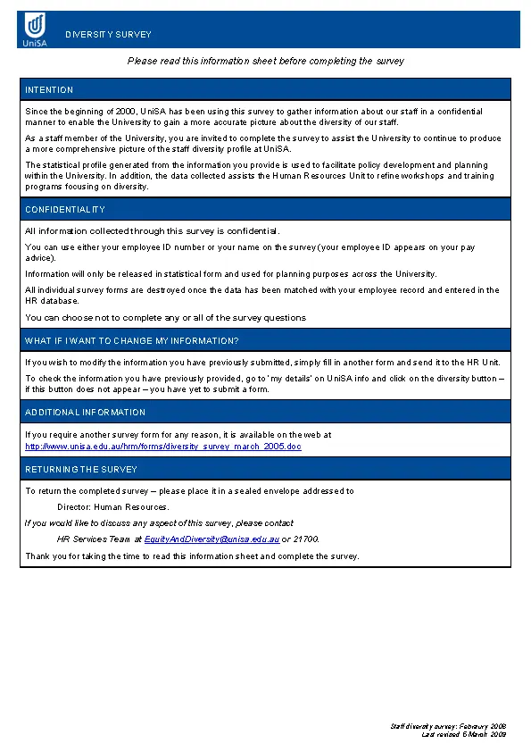 Sample Survey Form - PDFSimpli