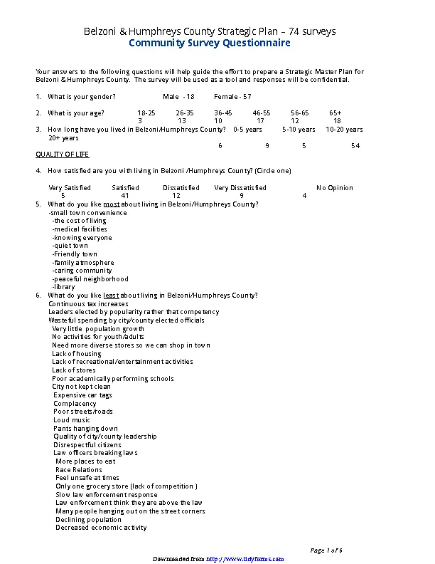 Sample Survey Questions 5 - PDFSimpli