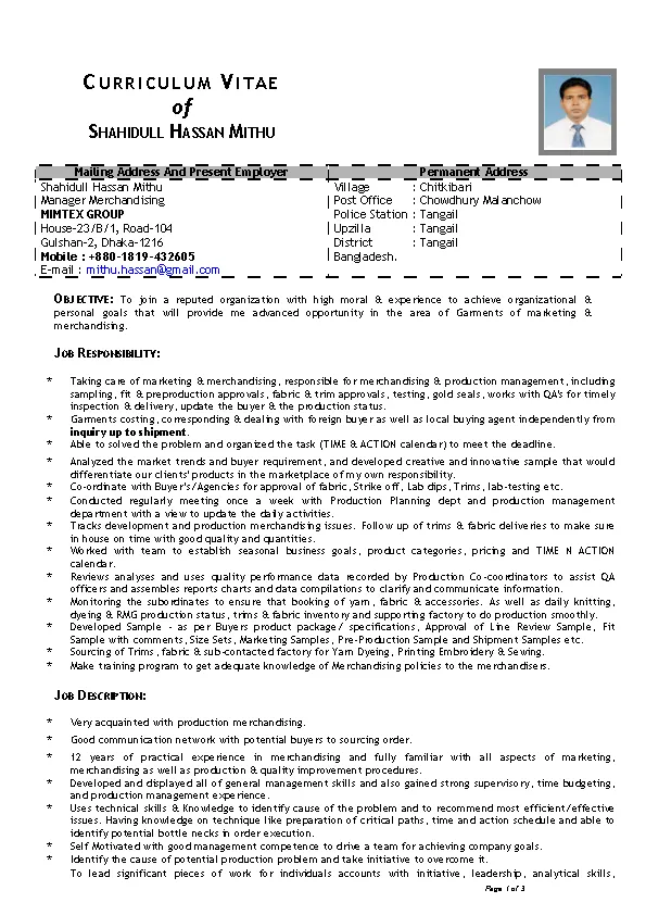 Senior Merchandiser Resume - PDFSimpli