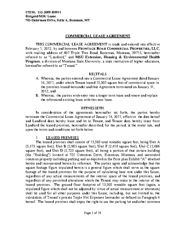 Simple Commercial Lease Agreement - PDFSimpli