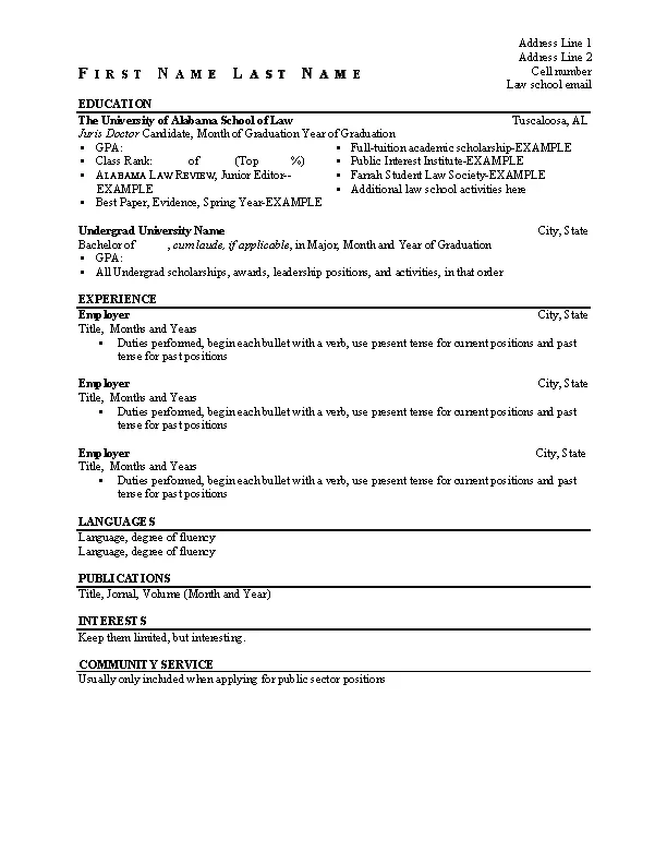 Space Saver Resume Template - PDFSimpli