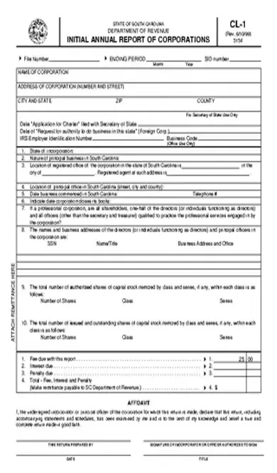 CL 1 Form - PDFSimpli