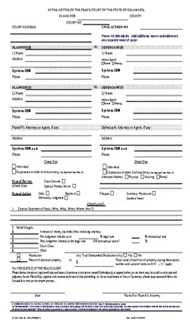 DE Complaint - PDFSimpli