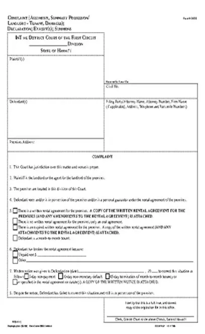 HI Oahu Complaint - PDFSimpli