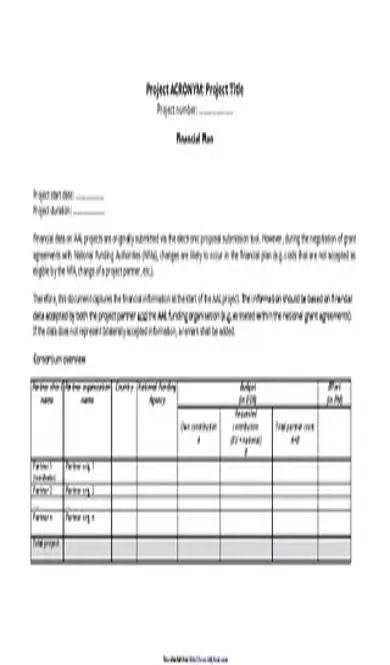 Financial Plan Template 1 - PDFSimpli