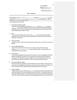 Free Download Bank Rental Agreement Word Format - PDFSimpli