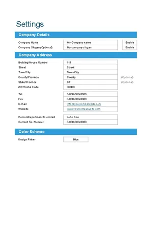 Generic Company Packing Slip Template Exce Format - PDFSimpli