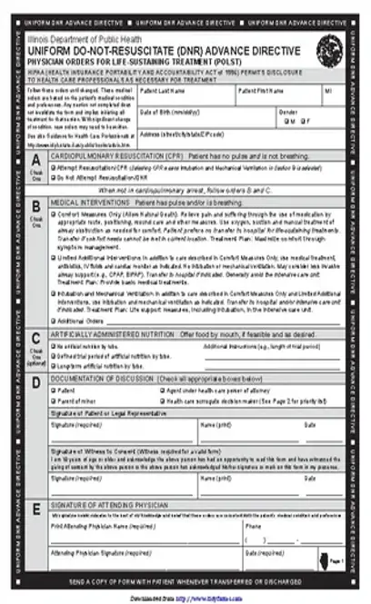 Illinois Polst Form - PDFSimpli