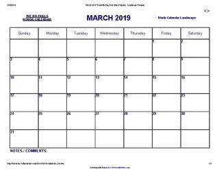 March 2019 Calendar 3 - PDFSimpli