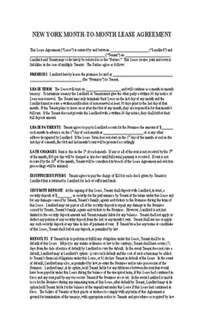 Month To Month Commercial Lease Agreement - PDFSimpli