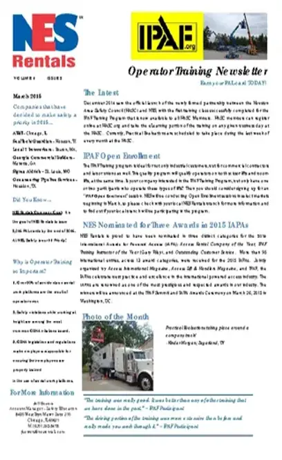 Operator Training Newsletter - PDFSimpli