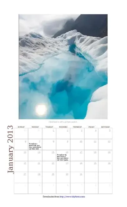 Photo Calendar Template 2 - PDFSimpli