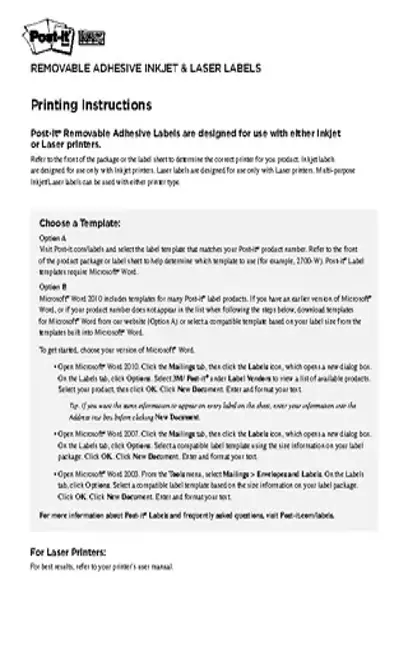 Printable Instruction Template - PDFSimpli
