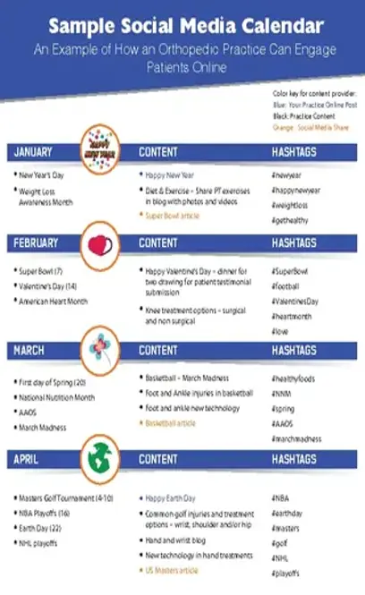 Sample Social Media Calendar - PDFSimpli