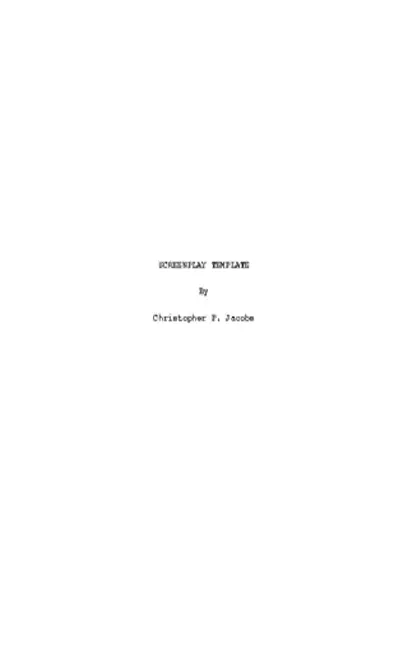 Screenplay Script Template Word - PDFSimpli