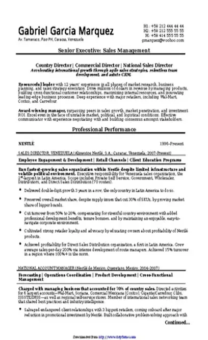 Senior Executive Resume Sample 1 - PDFSimpli