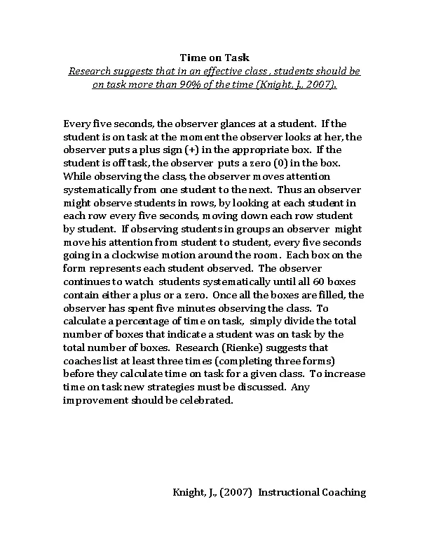 Time On Task Analysis Word Format - PDFSimpli