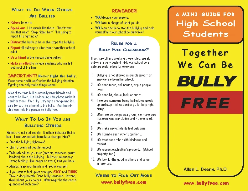 Together We Can Be Bully Free - PDFSimpli
