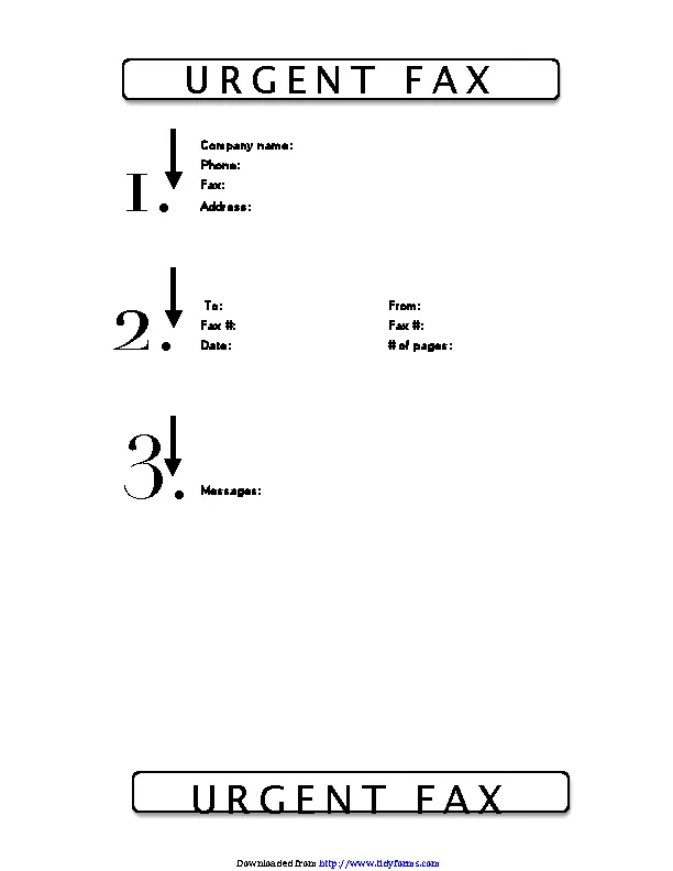 Urgent Fax Cover Sheet 2 - PDFSimpli