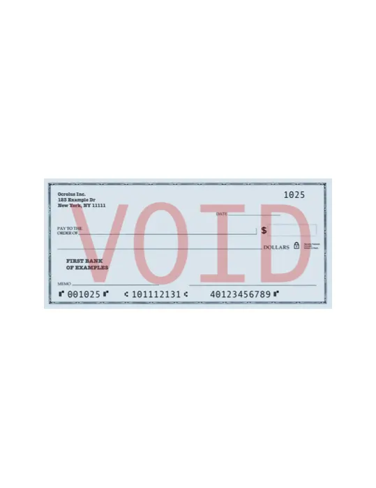 Voided Checks Template PDFSimpli